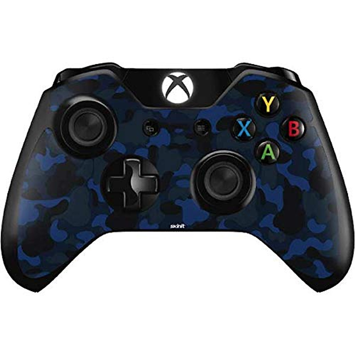 Skinit Decal Gaming Skin Compatible with Xbox One Controller - Originally Designed Blue Street Camo Design
