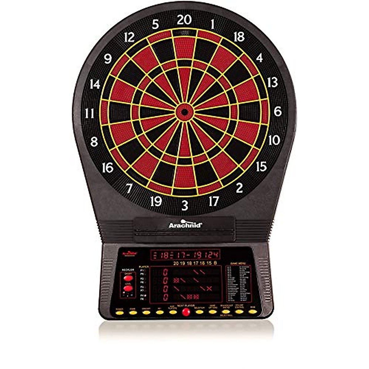 Arachnid Cricket Pro 800 Electronic Dartboard with NylonTough Segments for Improved Durability and Playability and Micro-thin Segment Dividers for ReducedBounce-outs , Black