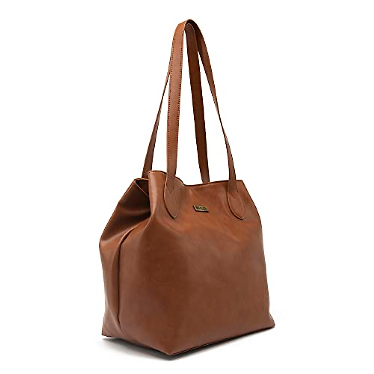 ESTALON Women Structured Shoulder Bag (Tan)