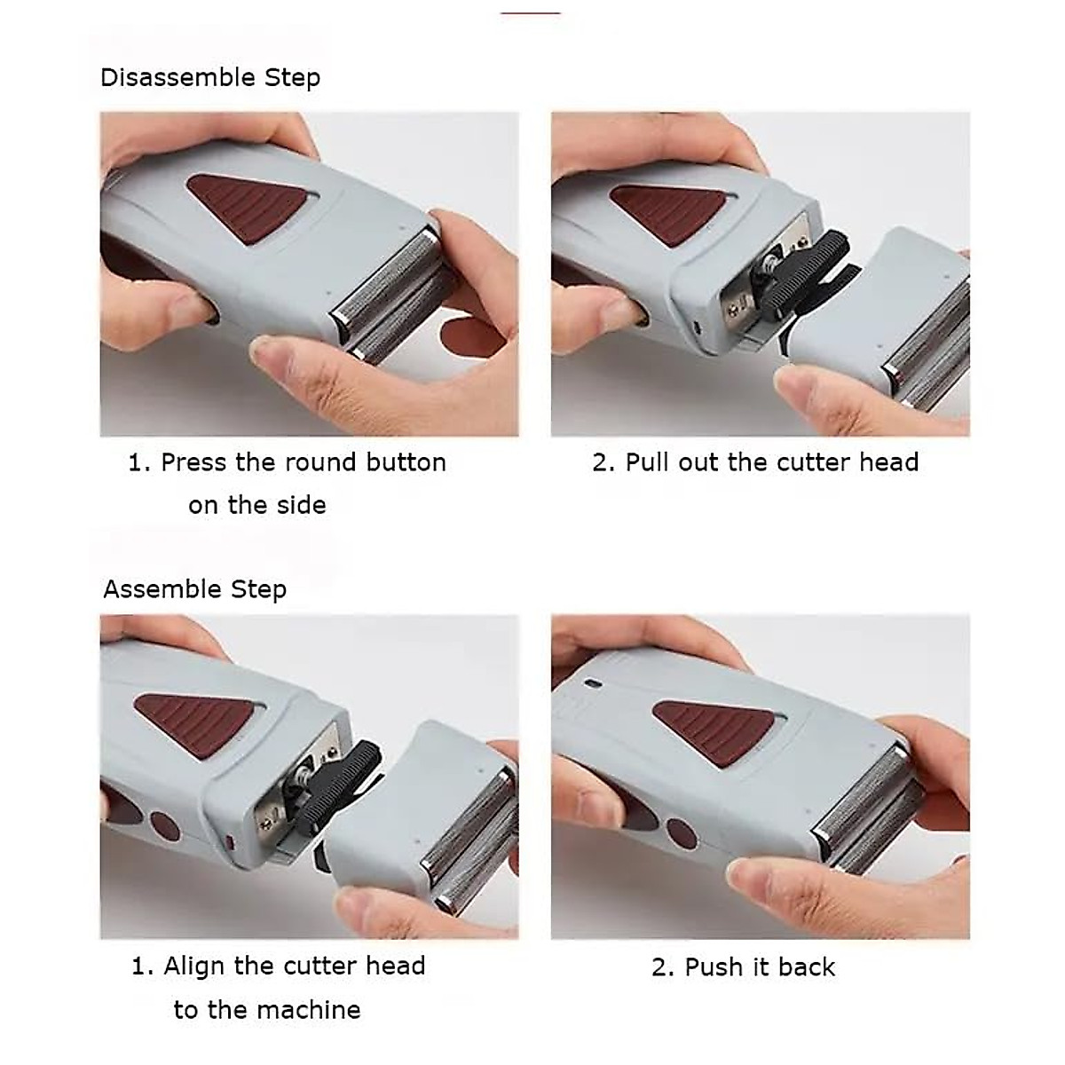 Electric Shaver Titanium Double pro Foil Metal Tool Head 4D Smooth Precision Shaver For Mens Womens Cordless Stubble Close Shave Trimmer Bald Head Barber Travel Size Razor For Head Face Beard Washable