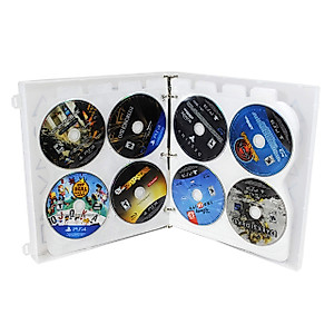 UniKeep High Capacity Disc Storge Case With Printed Theme For PlayStation (Clear)