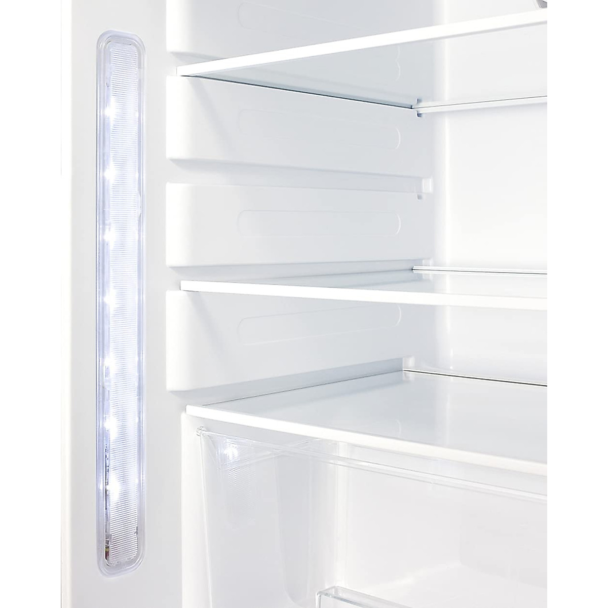 Summit Appliance ALR46WCSS 20" Wide Built-In All-Refrigerator, ADA Compliant, Adjustable Thermostat, 3.53 cu.ft Capacity, Automatic Defrost, Temperature & Open Door Alarms, Interior Light