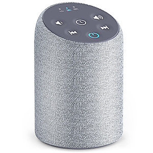 Jack & Rose White Noise Machine for Adults, Adults Sound Machine with Backlight Button & Fabric Design, Travel Sound Machine for Sleeping