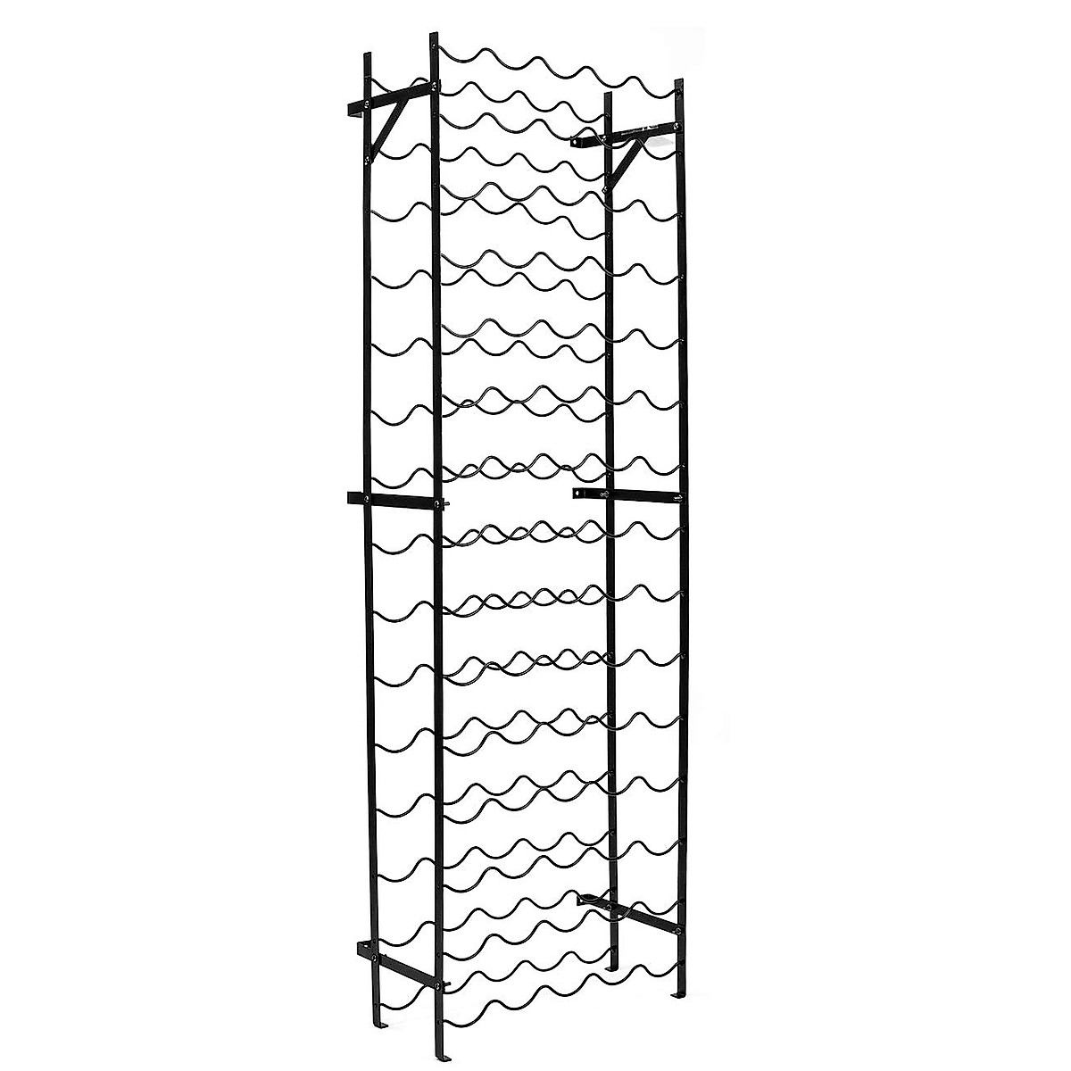 Sorbus Wine Rack Free Standing Floor Stand - Racks Hold 75 Bottles of Your Favorite Wine - Large Capacity Elegant Wine Storage for Any Bar, Wine Cellar, Kitchen, Dining Room, etc (75 Bottles)