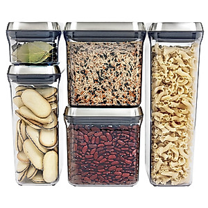 OXO SteeL 5-Piece Airtight Food Storage POP Container Set