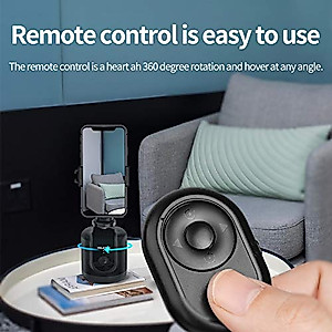 Auto Tracking Tripod with Remote, TELESIN Smart Selfie Stick 360 Rotation Fast Face & Object Tracking Cameraman Robot Mount Holder for GoPro Phone and Camera Video Vlog Live Streaming Meeting