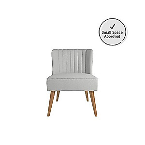 Novogratz Brittany Upholstered Accent Chair - Light Gray