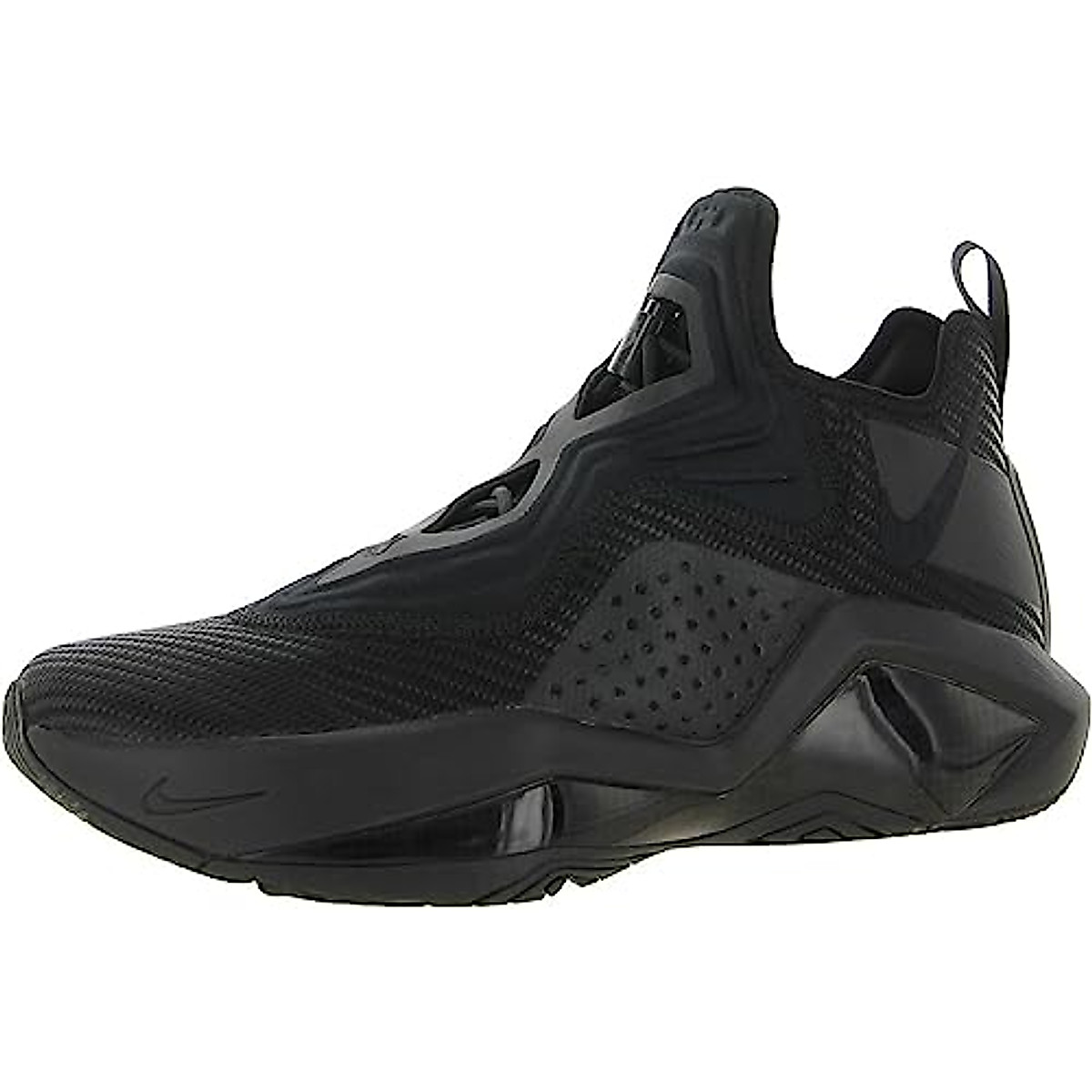Nike Men's Lebron Soldier XIV 14 Basketball Shoes, Black/Metallic Dark Grey, 8.5