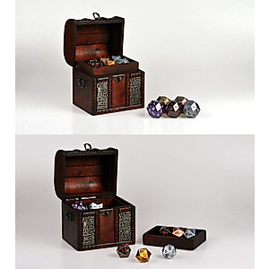 KakapopoTCG Elven Chest (Harmony) Lockable Wood Deck and Counter Box Trading Cards MTG Magic FaB TCG YGO PTCG EDH Commander Box Dice Box DnD Spell Card Box