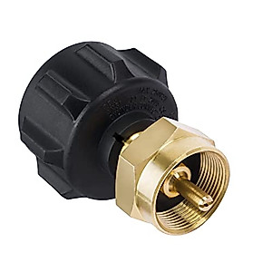 JEASOM Propane Refill Adapter 1 to 20 lb Tank Adapter Universal for Type 1 QCC1 Propane Cylinder and One Pound Throwaway Disposable Bottle