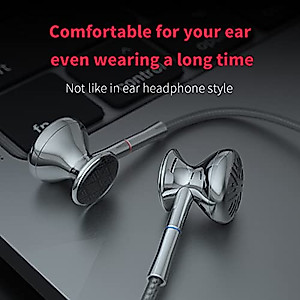 FiiO FF3 Headphones Earbuds Wired Deep Bass 1DD High Resolution Earphones Comes with 2.5/3.5/4.4mm Swappable Plugs Lossless Sound for Smartphones/PC/Laptop/Tablet(Black)
