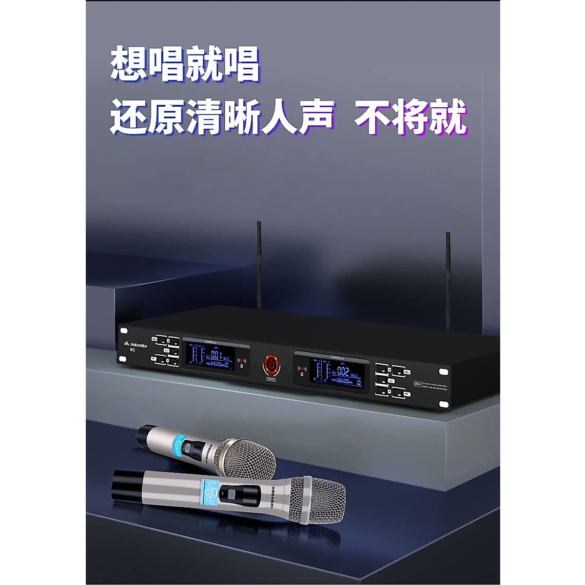 Inandonkod Karaoke Machine KV-V5 Max 2024 New Chinese Karaoke Player, with Reverb Wireless Microphone, 22 Inch Capacitive Touch Screen Free Cloud Download Function YouTube APP Online Play