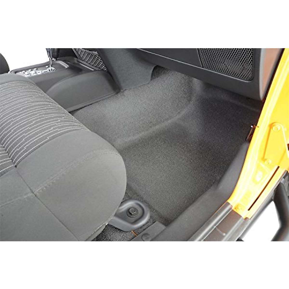 Bedrug - Jeep Bedtred | 2007 - 2010 Jeep Wrangler JK UNLTD 4 Door, Front Floor Liners (Includes Heat Shields) | Grey - 4 pc. | BTJK07F4