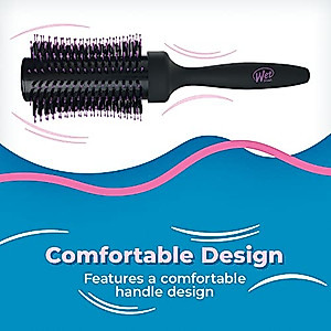 Wet Brush Volume & Body Round Brush for Fine to Medium Hair - Volumizing Salon Blow-Out with Less Pain, Effort & Breakage - Professional & Lightweight Natural Boar Bristle Detangles and Removes Knots
