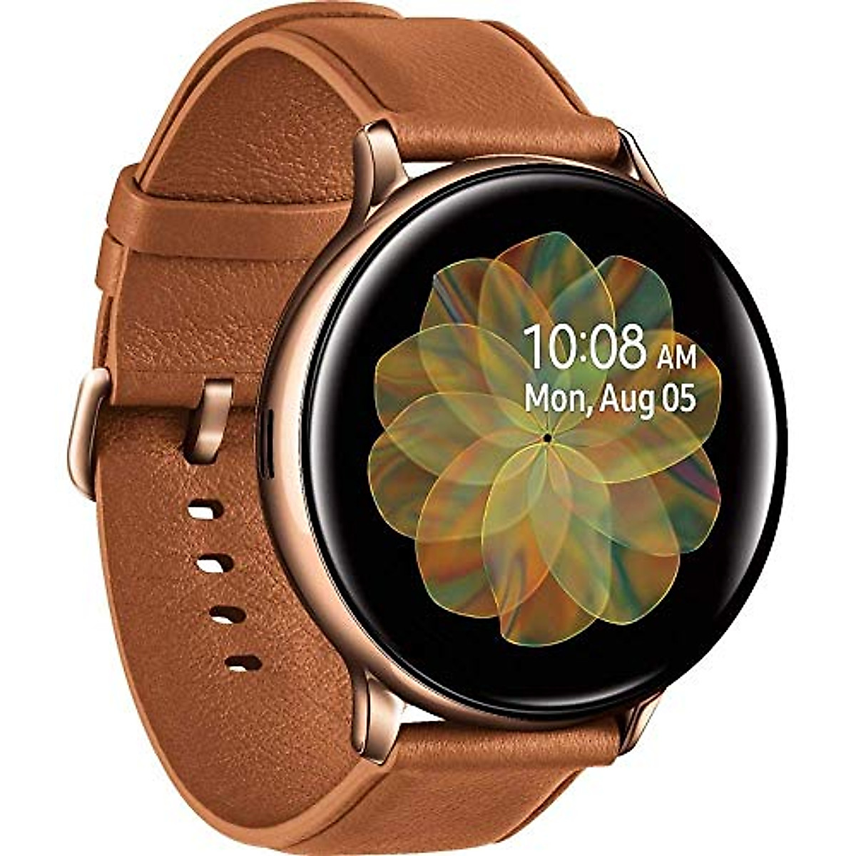 Samsung Original Galaxy Watch Active2 Enhanced Sleep Tracking Analysis Stainless Steel CASE (International Model) (Gold, 44mm) (Ren