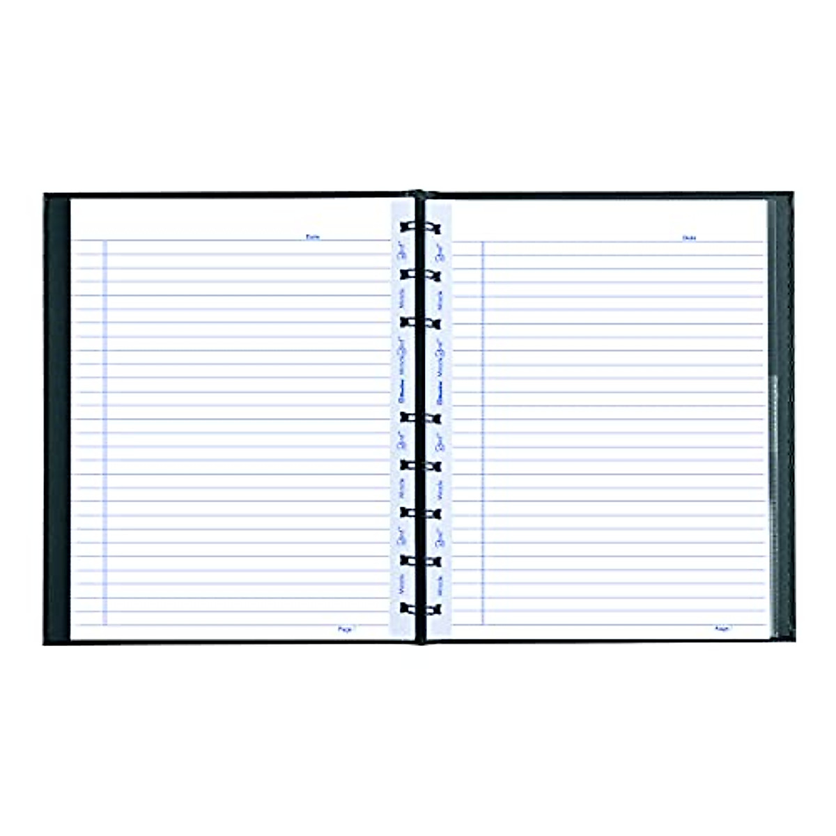 Blueline MiracleBind Notebook, Black, Lizard-Like, Hard Cover, 9.25" x 7.25", 150 Pages (AF9150.81)