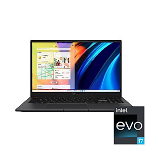 ASUS VivoBook S 15 OLED Slim Laptop, 15.6” FHD OLED Display, Intel Evo Platform, Intel Core i7-12700H CPU, 16GB RAM, 512GB SSD, Windows 11 Home, Indie Black, K3502ZA-DS74
