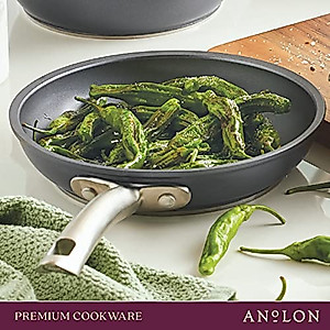 Anolon Accolade Forged Hard Anodized Nonstick Frying Pan/Skillet, 8 Inch, Moonstone Gray