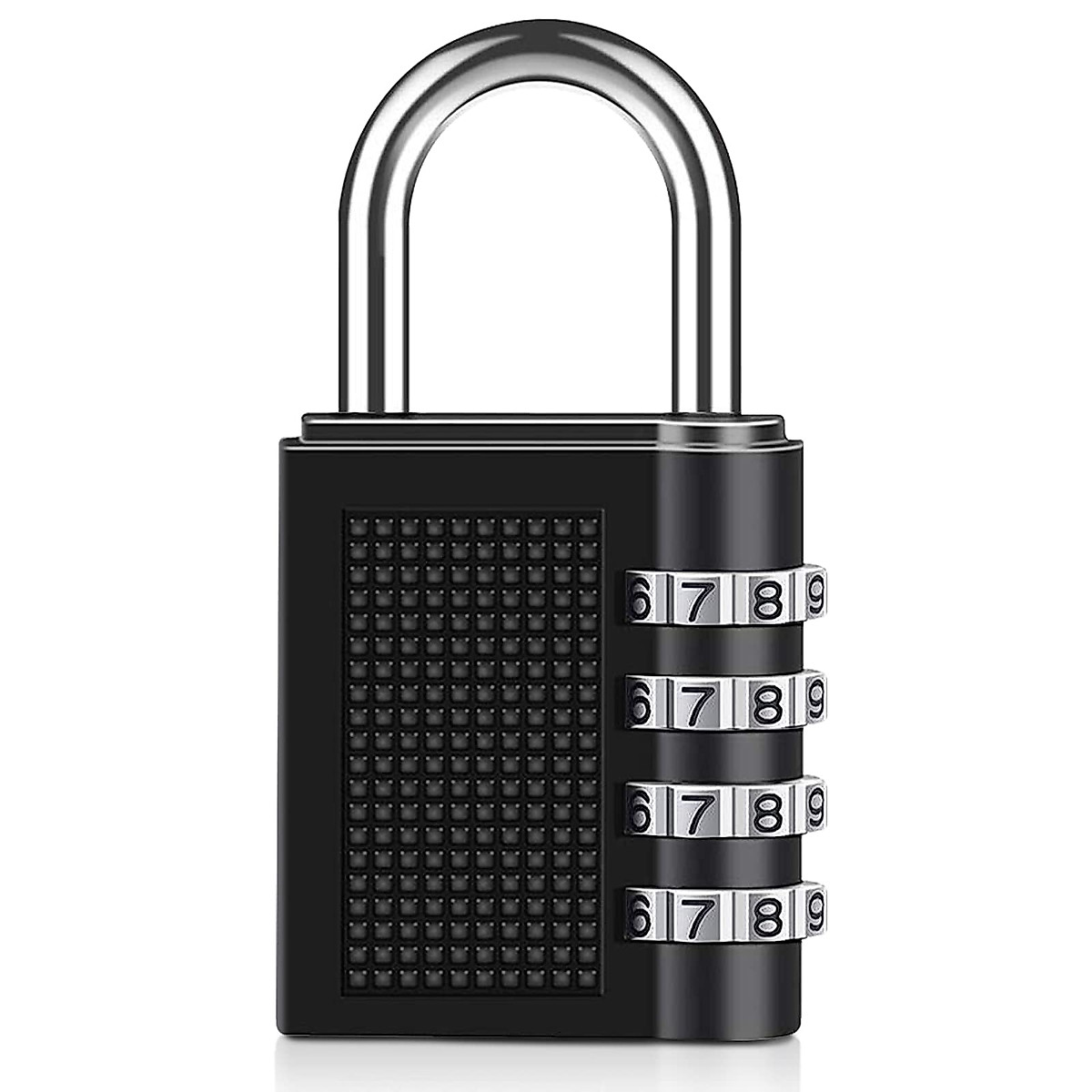 Combination Lock, [1 Pack] Diyife 4 Digit Outdoor Waterproof Padlock, Resettable Combination Padlock for School Gym Locker,Toolbox, Fence, Hasp, Cabinet(Black)