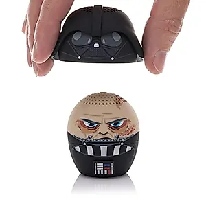 Bitty Boomers Star Wars Darth Vader with Removable Helmet Bluetooth Speaker, Multicolor