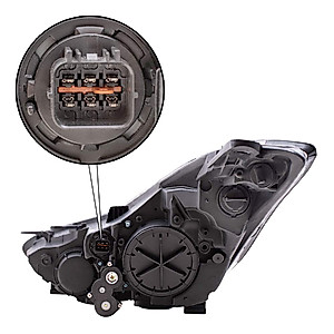 Brock Replacement Pair Set Halogen Headlights Headlamps Compatible with Elantra 921013Y000 921023Y000