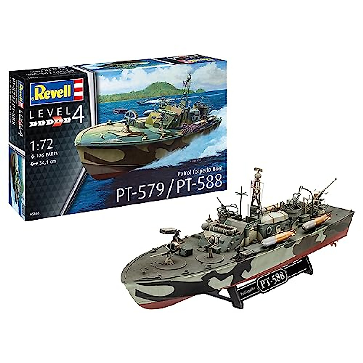 Revell RV05165 1:72 - Patrol Torpedo Boat PT-588/PT-57 Plastic Model kit