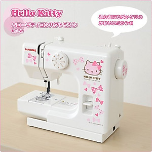 Janome [Hello Kitty] compact white sewing machine KT-W