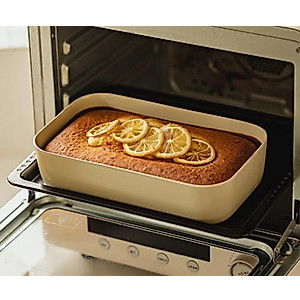 Neoflam 2 Set FIKA One Kitchen Porcelain Ceramic Food Container with Glass Lid, Microwave, Oven, Dishwasher Safe Storage, Home Deco (1500ml / 1.59qt / 6.25 cups)