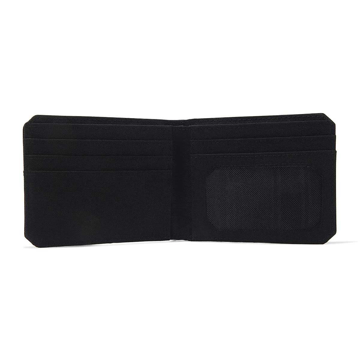 Carhartt Men's Bifold and Passcase, Durable Billfold Wallets, Available in Leather and Canvas Styles, Nylon Duck (Black), One Size