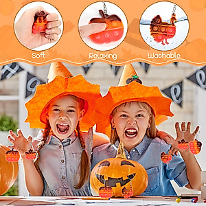 Fall Party Favors Thanksgiving Toys - 32 Pcs Mini Pop Fidget Keychain for Kids Pumpkin Turkey Sensory Toys Fall Festival Pinata Goodie Bag Stuffers Treats Classroom Prizes Gifts for Boys Girls Toddler