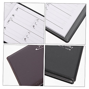 Ciieeo 10pcs Mini Phone Book Credit Card Wallet Mini Pocket Notebook Small Credit Card Wallet Password Book Password Keeper Organizer Pocket Address Book Paper Black Office Phone Book