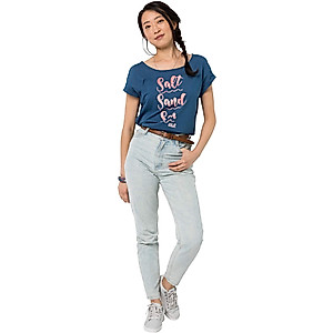 Jack Wolfskin Womens Salt Sand Sea T W, Ocean Wave, S