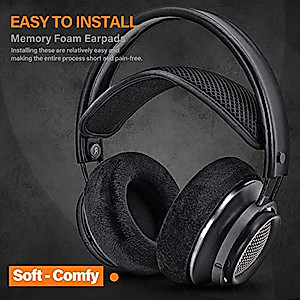 Fidelio X2 Earpads Compatible with Fidelio X1S, X2, X2HR Headphones - X2 HR Memory Foam Replacement Pads (Soft Velour)