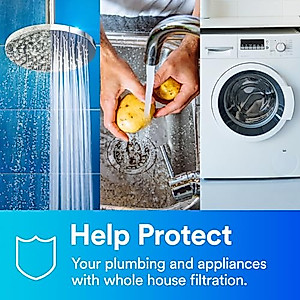 Aqua-Pure AquaPure AP800 Series Whole House Filter Housing AP801B, 5639201, Large Diameter, Blue Sump, 10 in (HAZD073341)