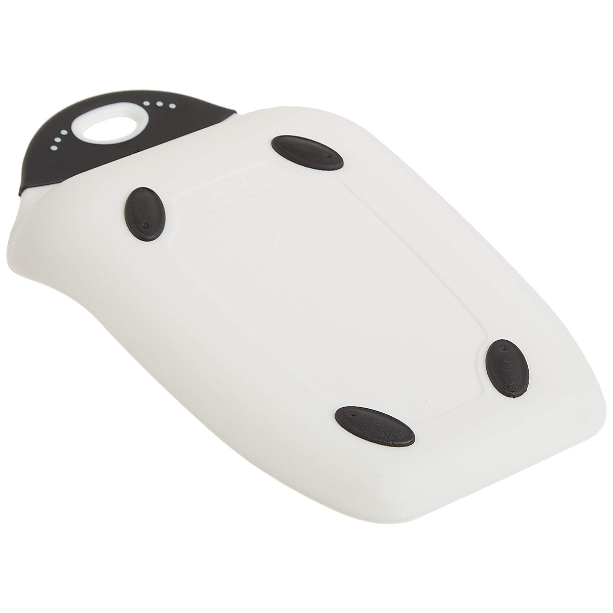 Dexas Chop & Scoop Cutting Board, 6.5 by 10.5 inches, White with Black Handle