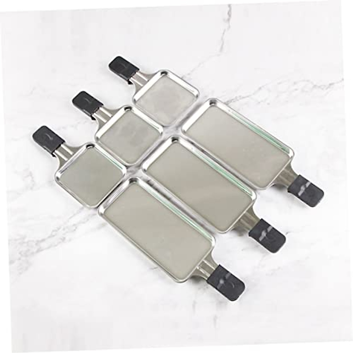 Hemoton 12 Pcs Round Serving Tray Food Trays Round Baking Pan 9x9 Baking Pan Kitchen Baking Pan Baking Steel Stainless Steel Stainless Steel Bread Pan Metal Pan Rectangle Bakeware Oven