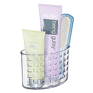 iDesign Durable Organizer Bath Suction, Small, Clear