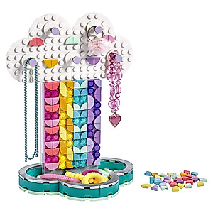 LEGO DOTS Rainbow Jewelry Stand 41905 DIY Craft Decorations Kit, A Fun Toy for Kids who Like Creating Arts and Crafts Bedroom Decor Accessories (213 Pieces)