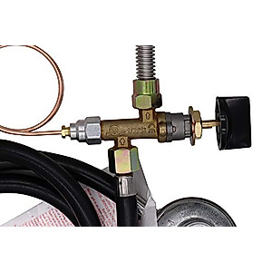 Meter Star Propane Fire Pit/Fireplace Parts Gas Control Valve System Regulator Valve with Hose