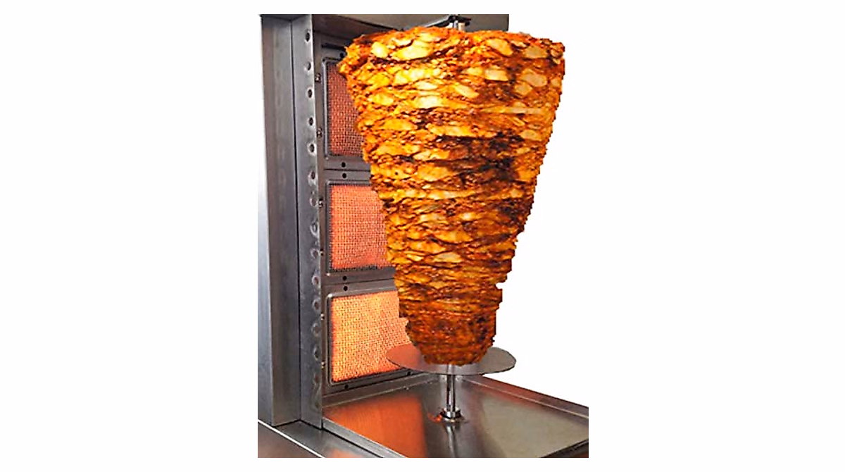Automatic Shawarma Machine - 3 Burner Propane Grill