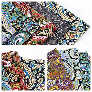 Fat Quarter Cotton Fabric Pre-Cut Quilting Assortments Craft Cloth Bundle Squares DIY for Sewing Crafting Rose Flavor(18 by 20.5Inch)