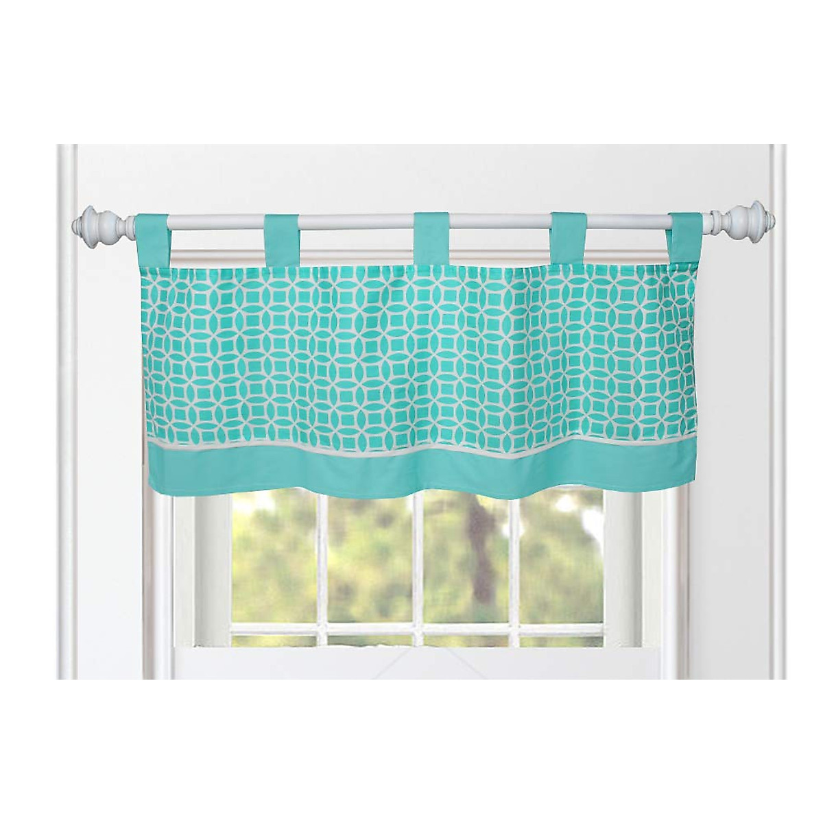 BabyFad Animal Print Turquoise 9 Piece Baby Crib Bedding Set 100% Cotton