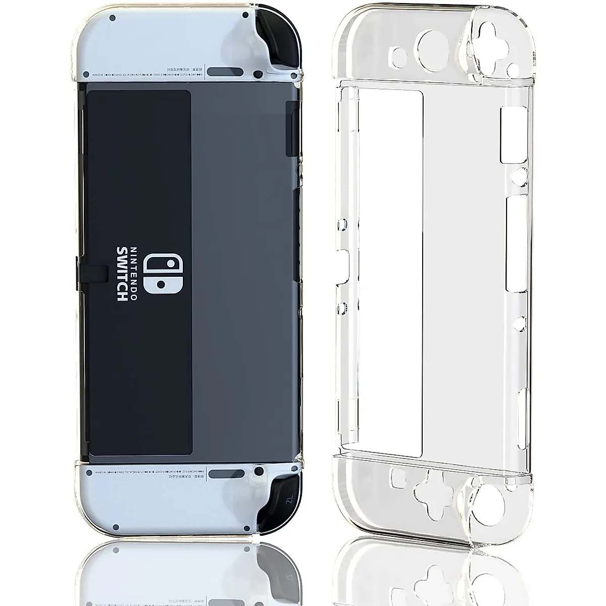 ECHZOVE Nintendo Switch OLED Protective Case, Switch OLED Clear Cover Case TPU Case for Joyons, Case for Nintendo Switch OLED 2023