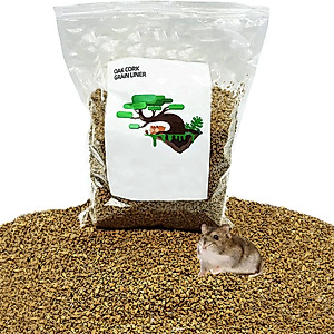 Tfwadmx Hamster Substrate Cork Natural Bedding Litter Mate Habitat Decor for Syrian Hamsters Gerbils Mice Degus Small Animal or Reptiles