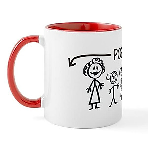 CafePress Stick Figure Family Man Position Open Mug Ceramic Coffee Mug, Tea Cup 11 oz