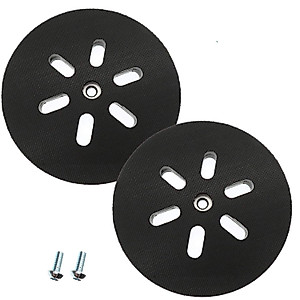 3727devs Replacement Pad for Compatible with Bosch Sander 3727DVS 3727DEVS 1250DEVS ROS65VC,6 inch Hook and Loop Sanding Backing Pad Pack of 2