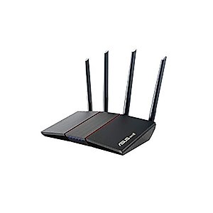 ASUS AX1800 WiFi 6 Router (RT-AX55) - Dual Band Gigabit Wireless Router, Speed & Value, Gaming & Streaming, AiMesh Compatible, Included Lifetime Internet Security, Parental Control, MU-MIMO, OFDMA