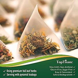 TOPTISANE 14 Day Detox Cleanse Tea for Belly Fat, Herbal Tea for Metabolism, 1 Morning Tea (14 Bags) 1 Night Tea (7 Bags), Body Cleanse for Women