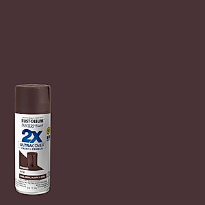 Rust-Oleum 334066 Painter's Touch 2X Ultra Cover Spray Paint, 12 oz, Satin Espresso