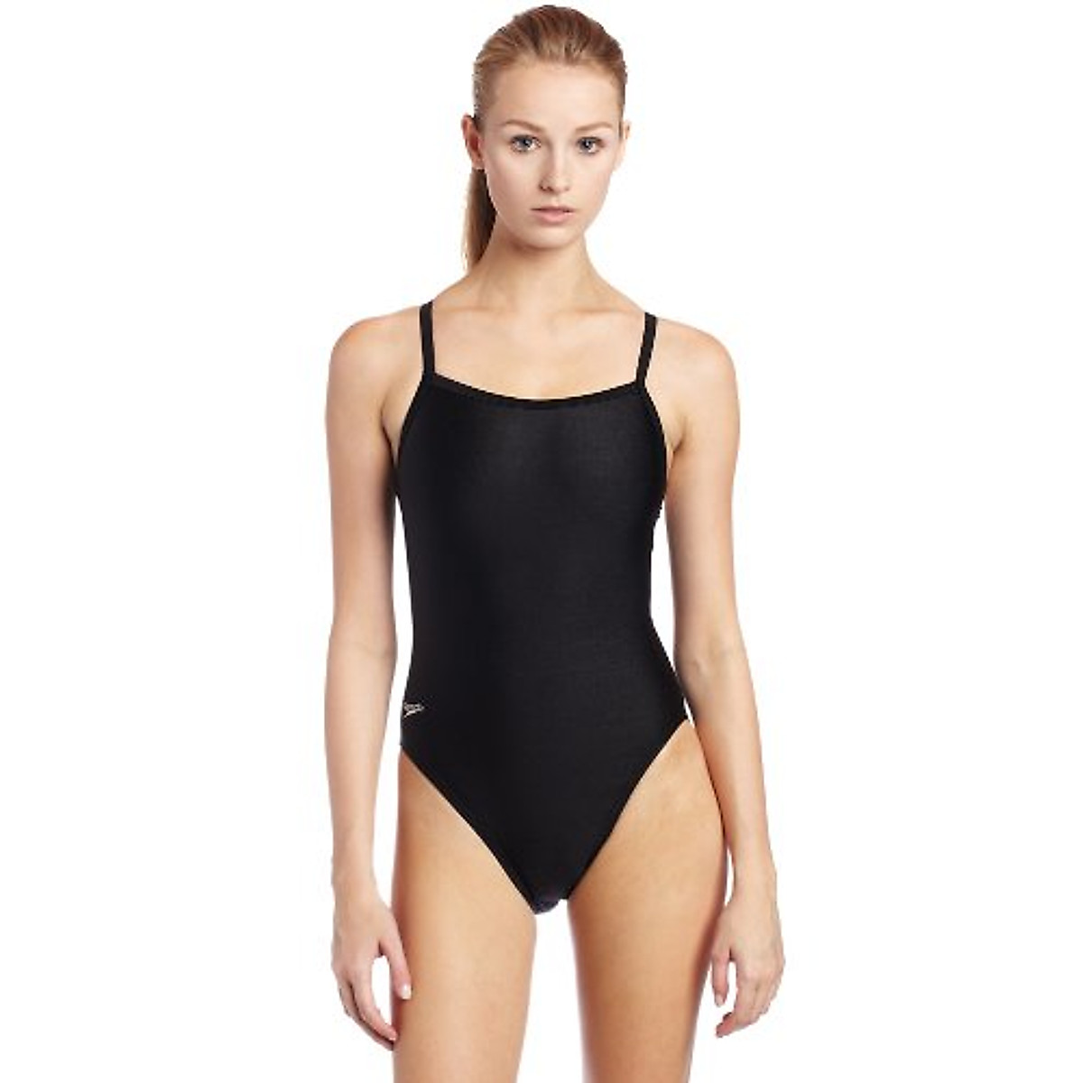 Speedo Women's Swimsuit One Piece PowerFlex Flyback Solid Adult Team Colors - Manufacturer Discontinued